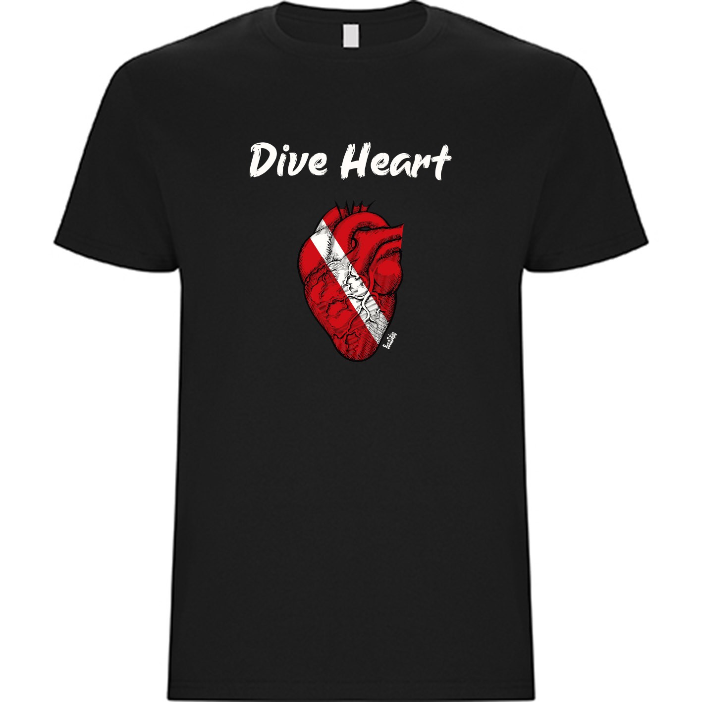 Camiseta DIVE HEART – Buzo Salao | Camisetas originales y mucho más